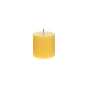 Mega Candles 1 pc Citronella Scented Round Pillar Candle, Hand Poured Paraffin Wax Candles 3 Inch x 3 Inch, Great for Indoor & Outdoor Use, Camping, Party Usage & More