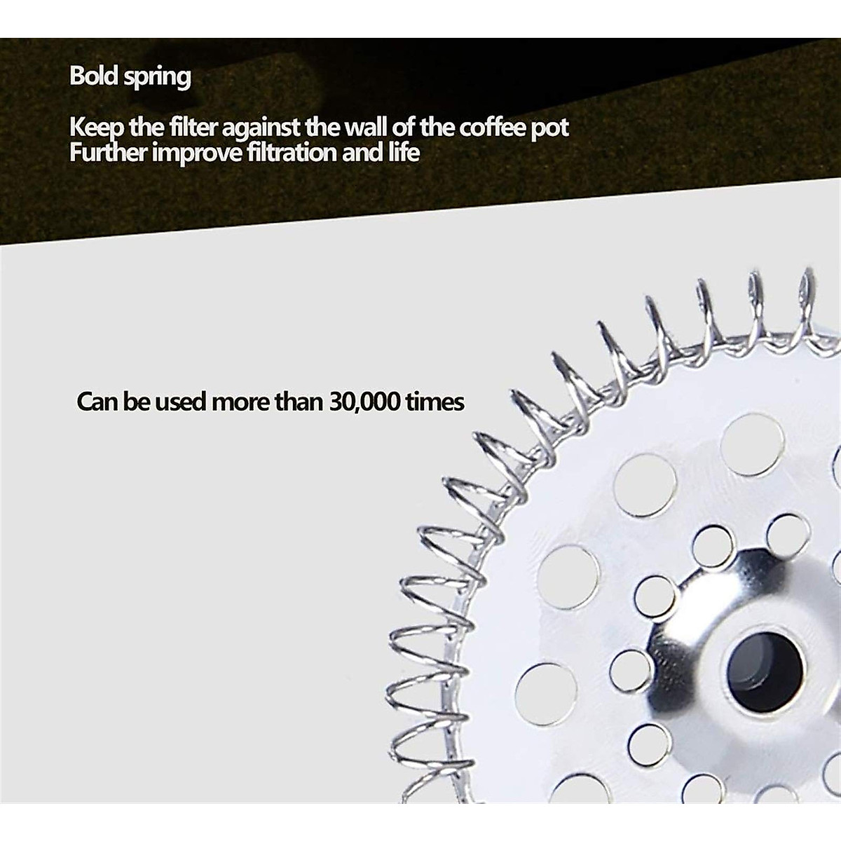 TONGSH French Coffee Press Espresso and Tea Maker Stainless Steel Plunger and Heat Resistant Glass