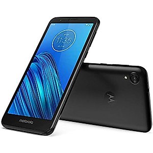 Motorola - Moto E6 with 16GB Memory Cell Phone (Unlocked) - Starry Black (Renewed)
