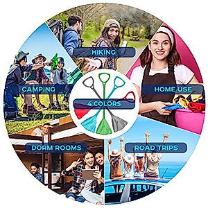 washOTG Portable Washing Machine – Durable & Waterproof Clothes Washing Wand – Mobile Clothes Washer that’s Perfect for Washing Clothes while Camping, Hiking, Traveling – Green Mobile Hand Washer (Blue)