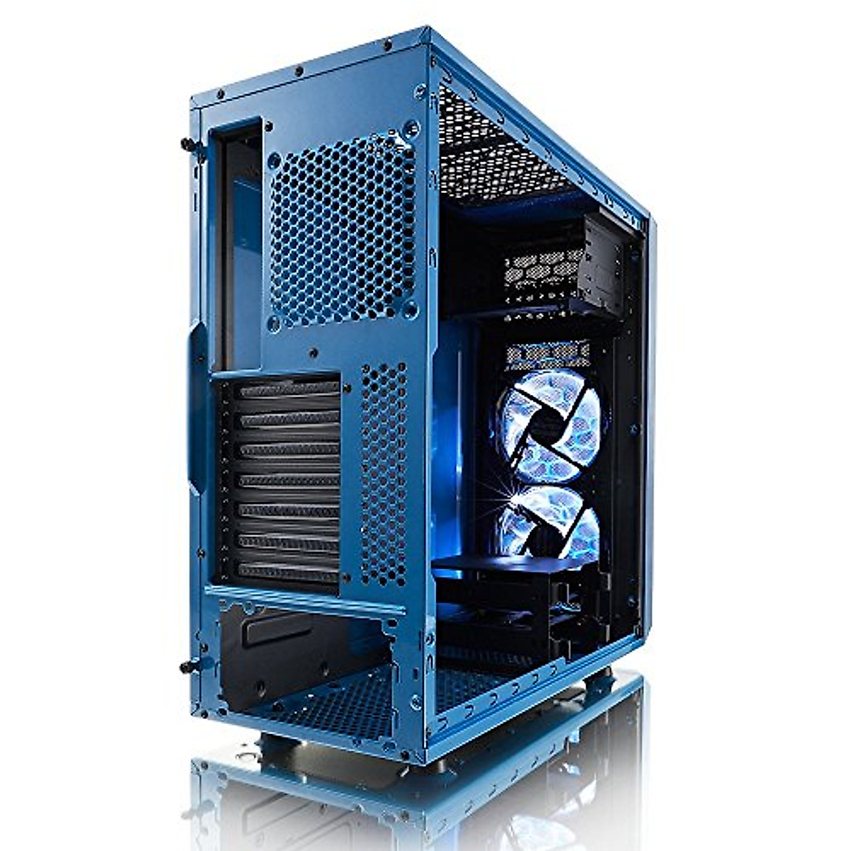 Fractal Design FD-CA-FOCUS-BU-W Focus G ATX Mid Tower Computer Case Petrol Blue