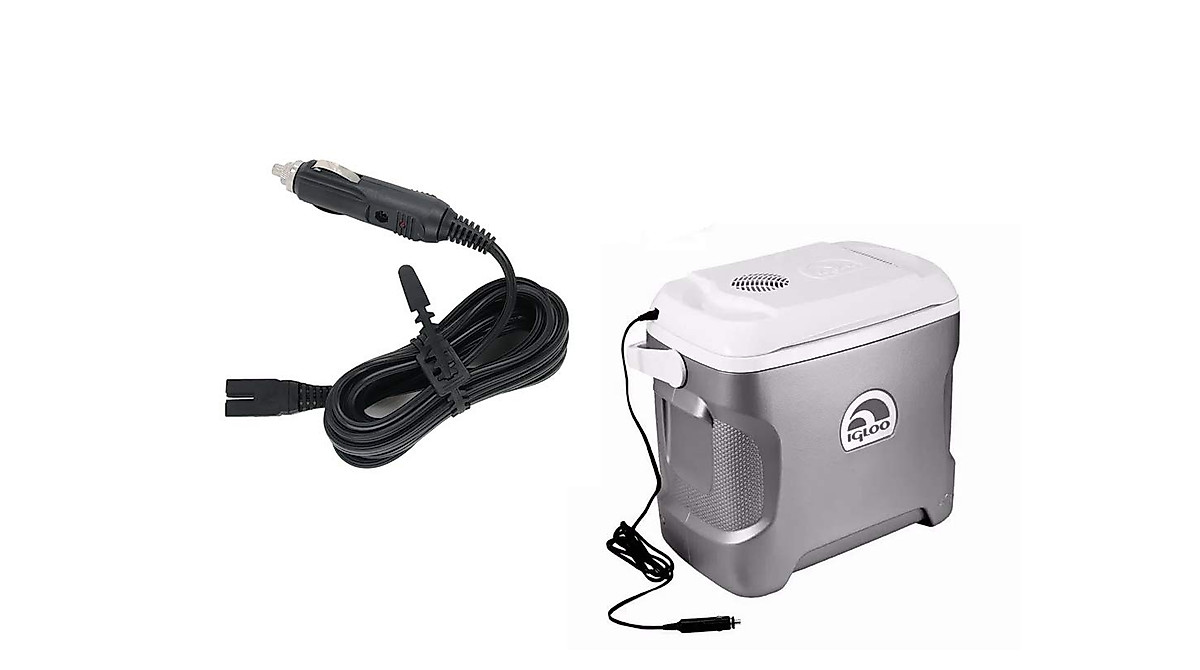 Igloo Cooler 12V Car Power Cord - 8ft Replacement Charger