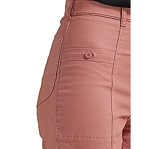 Lee Women's Ultra Lux High Rise Seamed Crop Capri Pant, Mallory-Med Pink/Rose
