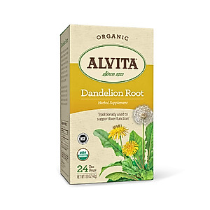 Alvita Organic Hibiscus Herbal Tea - Made with Premium Quality Organic Hibiscus Calyces, with Refreshing Tart Flavor and Floral Aroma, 24 Tea Bags