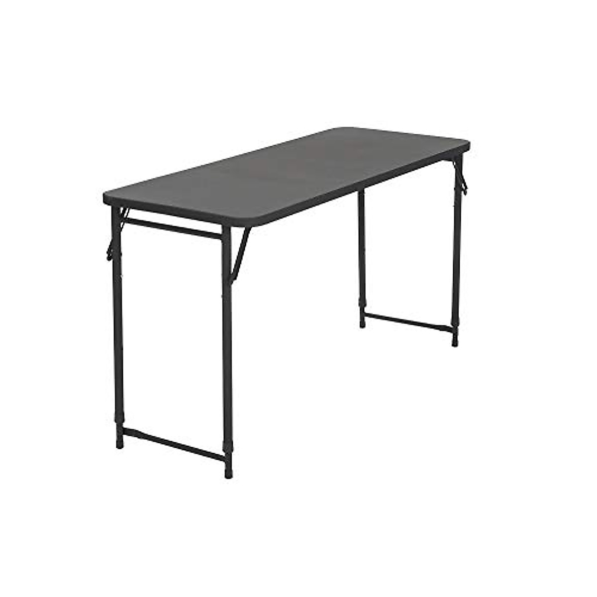 Cosco 20 x 48 Adjustable Height PVC Top, Black Table