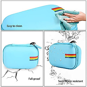 Leayjeen Kids Camera Case Compatible with Goopow/SGAINUL/Gofunly/ArtCWK and More Video Digital Camera Gift - Case for Toy Action Camera and Accessories(Case Only)