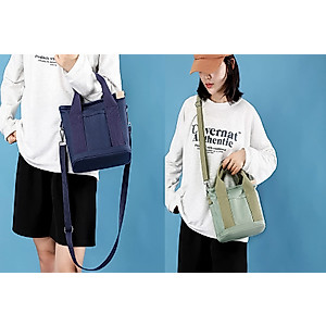 Women's large -capacity multi -pocket handbags canvas handbag Tote Bag retro hobo cross -body bag wallet handbag Pink