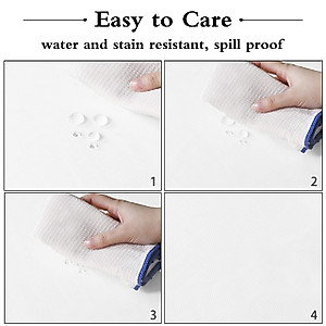 Marble Round Fitted Tablecloth Cover,Retro Style Paintbrush Colors Watercolor Elastic Edged Polyester Fitted Table Cover, Small, Fit Round Tables up 40"-44" Diameter, for Wedding Party Dining Banquet