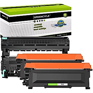 GREENCYCLE TN450 TN-450 Toner Cartridge DR420 Drum Unit Set Compatible for Brother HL-2270DW HL-2280DW HL-2230 HL-2240 MFC-7860DW MFC-7360N DCP-7065DN Intellifax 2840 2940 Printer (2 Toner, 1 Drum)