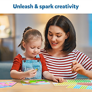 Skillmatics Art Activity - Dot It Unicorns & Princesses, No Mess Sticker Art for Kids, Craft Kits, DIY Activity, Gifts for Boys & Girls Ages 3, 4, 5, 6, 7, Travel Toys