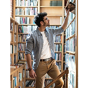 SlideBelts Men's Ratchet Belt - Custom Fit (One Size, Mocha Brown Leather with Gunmetal Buckle (Vegan))