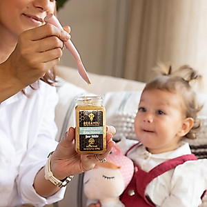 Bee and You Royal Jelly Raw Honey for Kids, Propolis Extract, 100% Natural Superfood, Ultra Pure, Immune Support Supplement, Antioxidants, Keto, Paleo, Gluten-Free, 6.7 oz