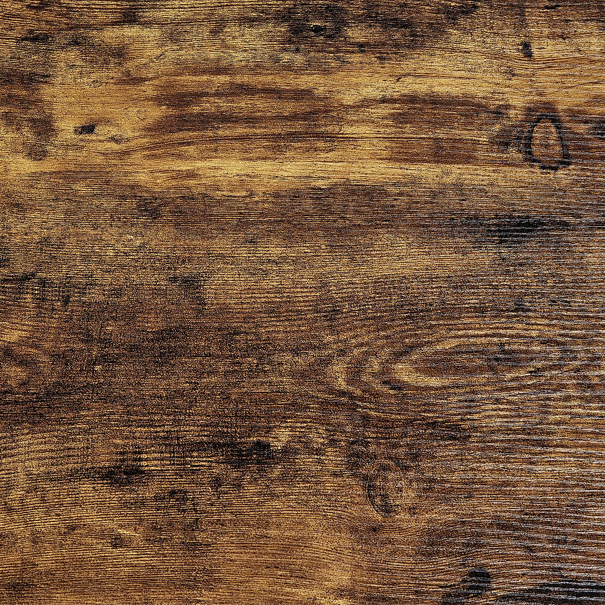 Yaheetech 24 inch Bar Stools Set of 2 Counter Height Stools Industrial Tall Bar Chair Round Backless Counter Stools with Metal Legs & Footrest for Dining Room/Living Room/Kitchen Counter Rustic Brown