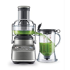 Breville BJB615SHY the 3X Bluicer Blender & Juicer in one, Smoked Hickory