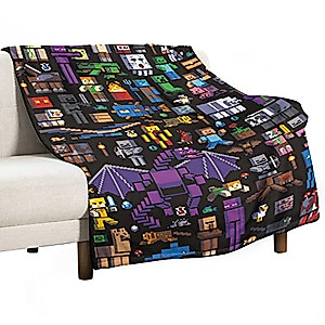 Game Blanket Soft Flannel Fleece Throw, Anime Fluffy Blanket All Season, Lightweight Blanket for Couch/Living Room/Sofa