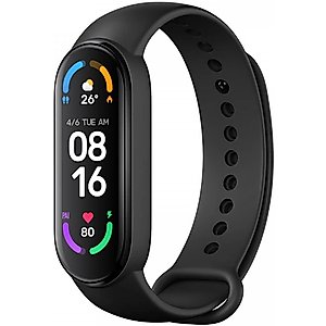 Xiaomi Mi Smart Band 6 40% Larger 1.56'' AMOLED Touch Screen, Sleep Breathing Tracking, 5ATM Water Resistant, 14 Days Battery Life, 30 Sports Mode, Fitness, Steps, Sleep, Heart Rate Monitor