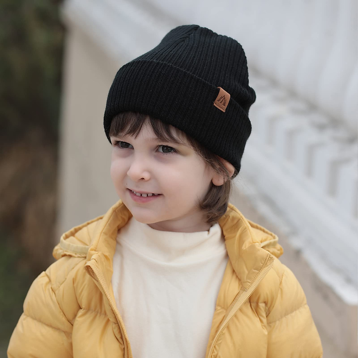 LMLALML 2 Pack Beanie for Baby Boys Soft Knit Baby Winter Hat Stripe Warm Baby Beanies