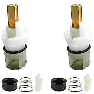 RP25513 RP24096 Faucet Stem Assembly Compatible with Delta Two Handle Faucet Repair Kit with RP4993 Seat and Spring (2)