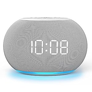 Reacher Auto-Dimmable Sound Machine Alarm Clock with Night Light, 20 Soothing Sounds, LED Digital Display, Sleep Timer, Precise Volume Control, White Noise Soother for Baby, Adults, Bedrooms