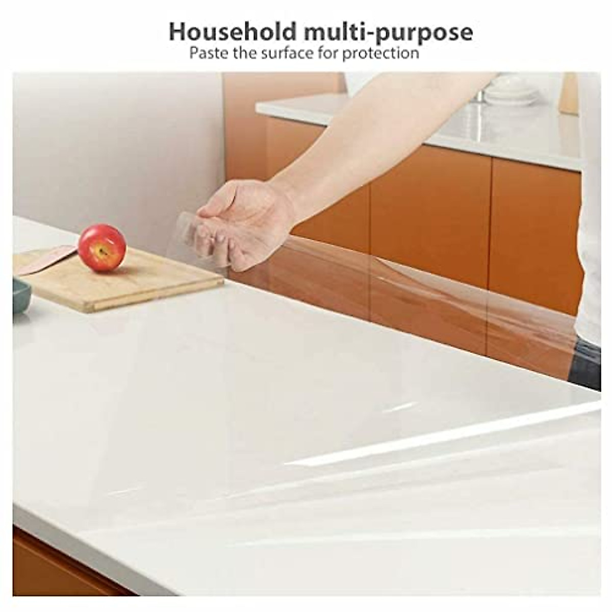 Transparent Adhesive Film Kitchen Oil Proof Sticker Protective Film Wall Protector Contact Paper Shelf Drawer Liner Film 23.62Inx118In