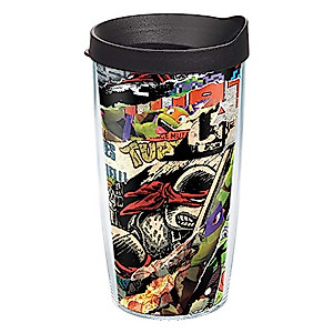 Tervis Made in USA Double Walled Nickelodeon™ - Teenage Mutant Ninja Turtles Insulated Tumbler Cup Keeps Drinks Cold & Hot, 16oz, Collage