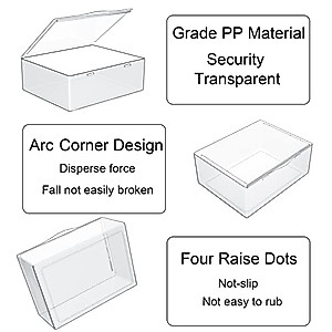 Goczsvoy 13Pcs Mini Plastic Clear Boxes With A Storage Case, Small Plastic Clear Containers For Bead Organizer, Jewelry, Craft, Small Things Storage And Organization