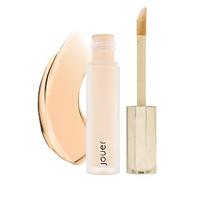 Jouer Essential High Coverage Liquid Concealer - Soft Matte Finish - 25 Shades - Healthy Ingredients - Paraben, Gluten & Cruelty Free - Vegan Friendly,Amber- Dark Skin with Golden Undertones