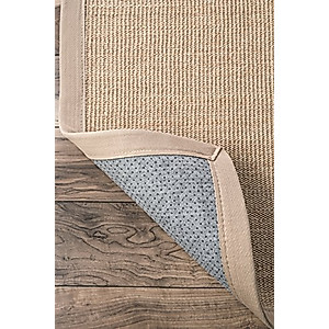 nuLOOM Orsay Machine Woven Sisal Area Rug, 8' x 10', Beige