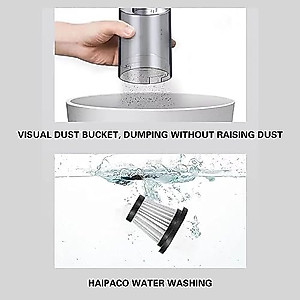 Upgraded Version of The Wireless Home Car Vacuum Cleaner, 120W Strong Suction Handheld Vacuum Cleaner, Portable Small Vacuum Cleaner