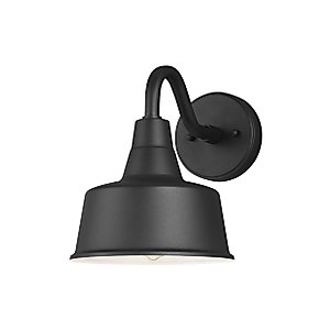 Barn Light-1 Light Small Outdoor Wall Lantern in Traditional Style-8 Inch wide by 10 Inch high-Black Finish-Incandescent