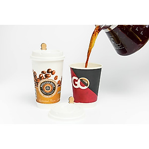 Wooden Coffee Lid Plug - Coffee cup lid splash guard - 400 pieces