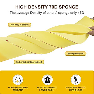 Millsilo Outdoor/Indoor Bench Cushion 36"x14"x4", Waterproof Patio Bench Cushion Furniture, Non-Slip Bay Window Seat Cushion, Durable Bench Pad, Swing Cushion, Garden Long Chair Cushion Blue