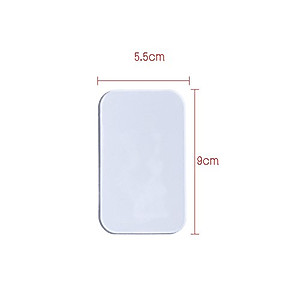 4Pcs Clear Silicone False Eyelash Holder Pads for Eyelash Extensions Tools 3.54'' x 2''