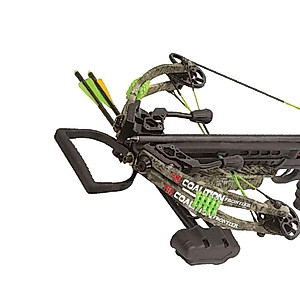 PSE Archery 01318KA Coalition Frontier 380 Feet Per Second Crossbow Package with Scope and Bolts, 185 Pound Draw Weight, Kryptek Altitude Camouflage