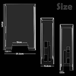 Acrylic Protective Case for PS5 Console, Transparent Plexiglass Dust Cover Case Custom Designed for PlayStation 5 Console Disc Edition, Precise cutting of easy-to-access Cable Ports