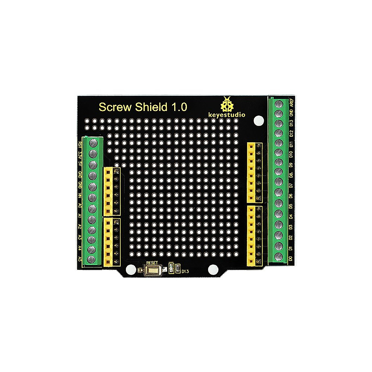 KEYESTUDIO Proto Screw Shield for Arduino R3, Proto Shield Terminal Prototype Expansion Board for Arduino Un0 R3