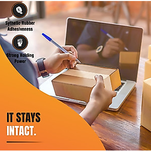 4pcs Strapping Tape, 1.88" x 30yds Heavy Duty Packing Tape - 5.5mil Fiberglass Tape - 2X Thicker Shipping Tape - Synthetic PET Adhesive Filament Tape - Reinforced Packing Tape for Moving Boxes