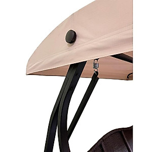 Garden Winds Custom Fit Replacement Canopy Top Cover Compatible with The GT GCS00229C Wicker Swing Large - Upgraded Performance RipLock 350 Fabric - 76" L X 46" W