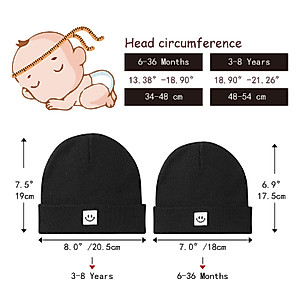 Paladoo Baby Beanie Hat 6-12,12-36 Months Black