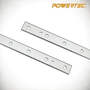 POWERTEC 12801 12-1/2 Inch Planer Blades for DeWalt DW734 Planer, Replacement Woodworking Planer Knives for DW7342, Set of 3