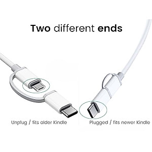 kindle cord replacement, Amazon Fire or Paperwhite charger, 10th 3rd Generation Kindle Paperwhite charging cable