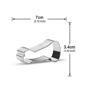 4-Piece Set of Creative Cookie Cutters，Cookie Baking Molds DIY Funny Stainless Steel Biscuits Molds Kitchen Supplies