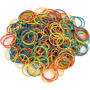 700PCS Multicolor Rubber Bands,Assorted Color Rubber Bands,Sturdy,Heat Resistant Rubber Band for School, Home, or Office