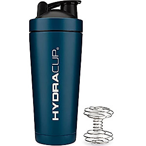 Hydra Cup - [3 PACK Insulated Stainless Steel Shaker Bottle with Barbell Blender Wire Whisk, Double Walled Vacuum Protein Mixes Shaker Cup, Keep Hot & Cold (3)