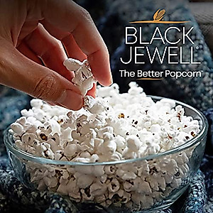 Black Jewell Gourmet Popcorn, Healthy Popcorn Snack, No Salt No Oil, 8.7 Ounces (Pack of 6)