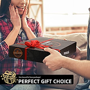 Bamboo Cheese Board and Knife Set - Extra Large Charcuterie Boards Set & Accessories, Large Wooden Cheese Platter Tray with Cutlery - Unique Housewarming, Bridal Shower, Anniversary & Wedding Gift