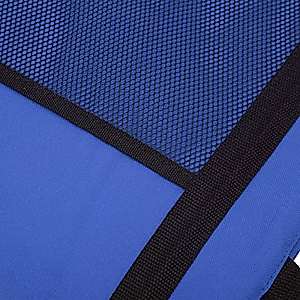Tgoon Folding Bleacher Cushion, Portable Lightweight Folding Stadium Seat Oxford Cloth for Lawn(Blue)