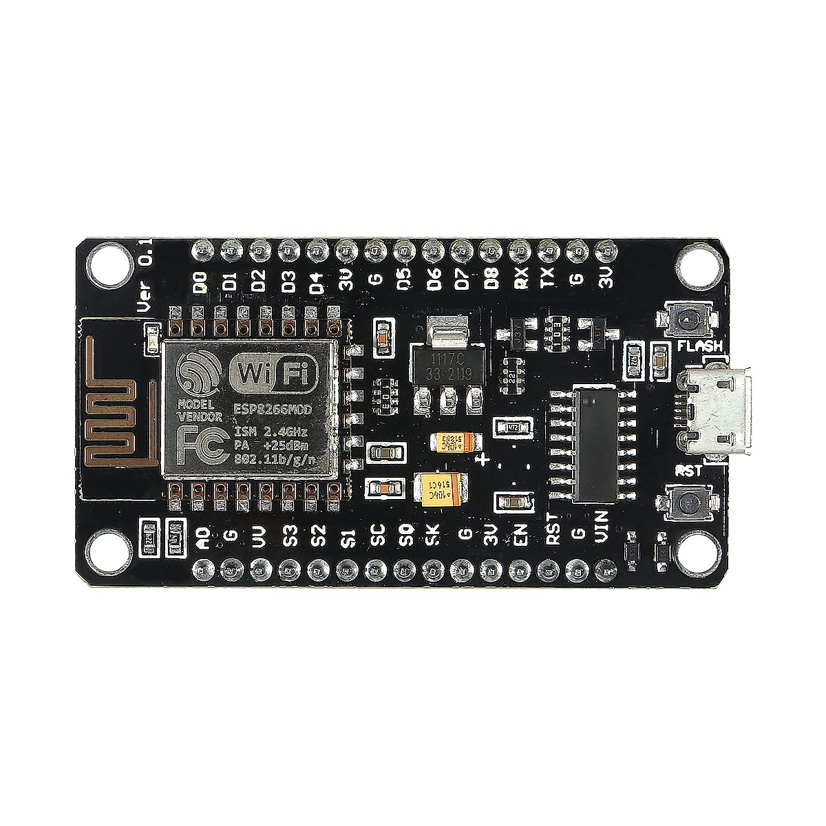 5pcs ESP8266 WiFi Development Module, MELIFE CH340 Serial Wireless Module NodeMcu Lua 4M WiFi WLAN Internet New Version Development Board.