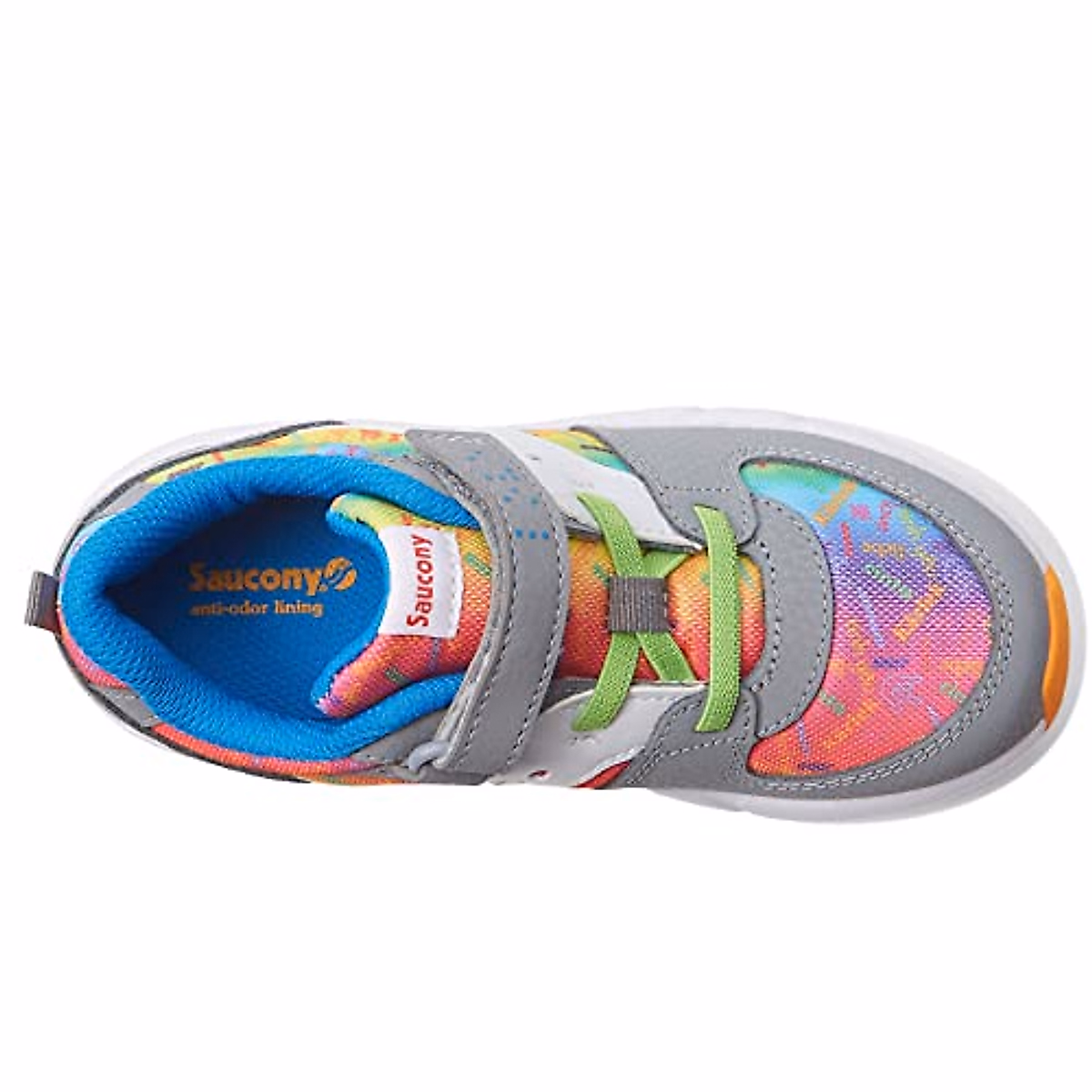 Saucony Jazz LITE 2.0 LX Sneaker, Rainbow Love, 10 US Unisex Little Kid