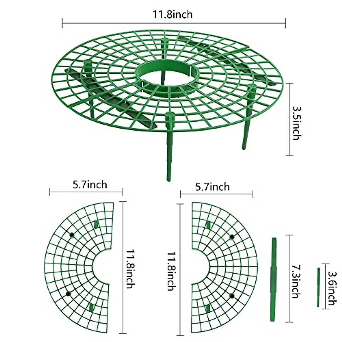 Iceyyyy 10 Pack Strawberry Plant Support - Strawberry Growing Racks - Strawberry Growing Frame for Keeping Garden Strawberry Clean (10, A)
